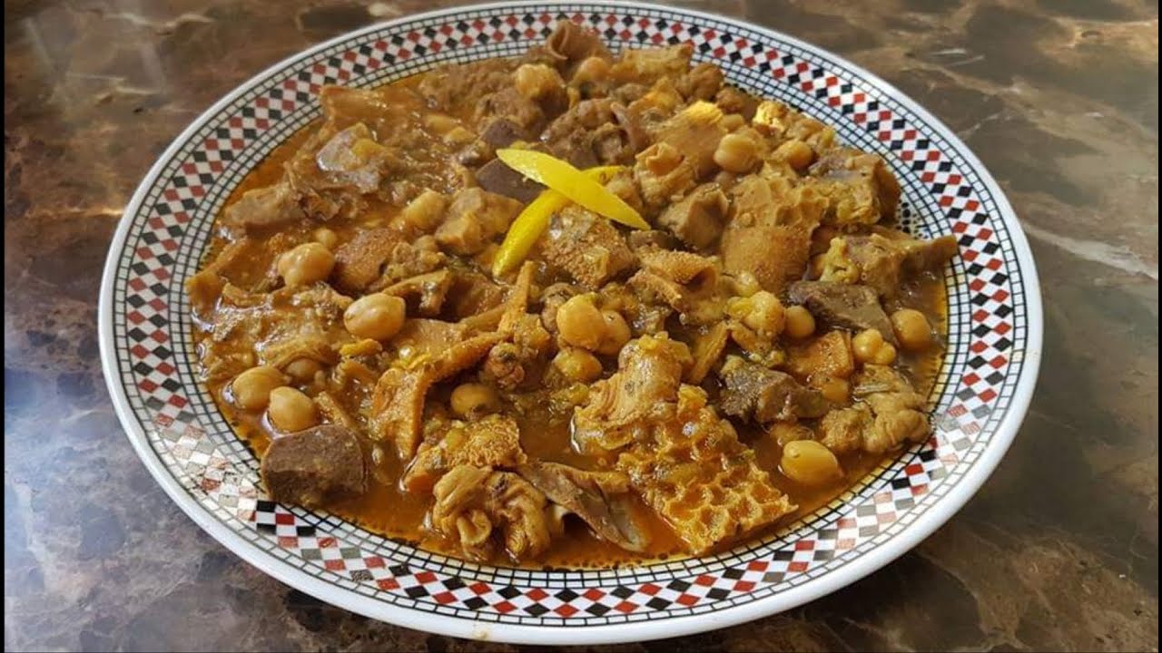 الدوارة أو التقلية بالحمص Dowara au pois chiche - YouTube