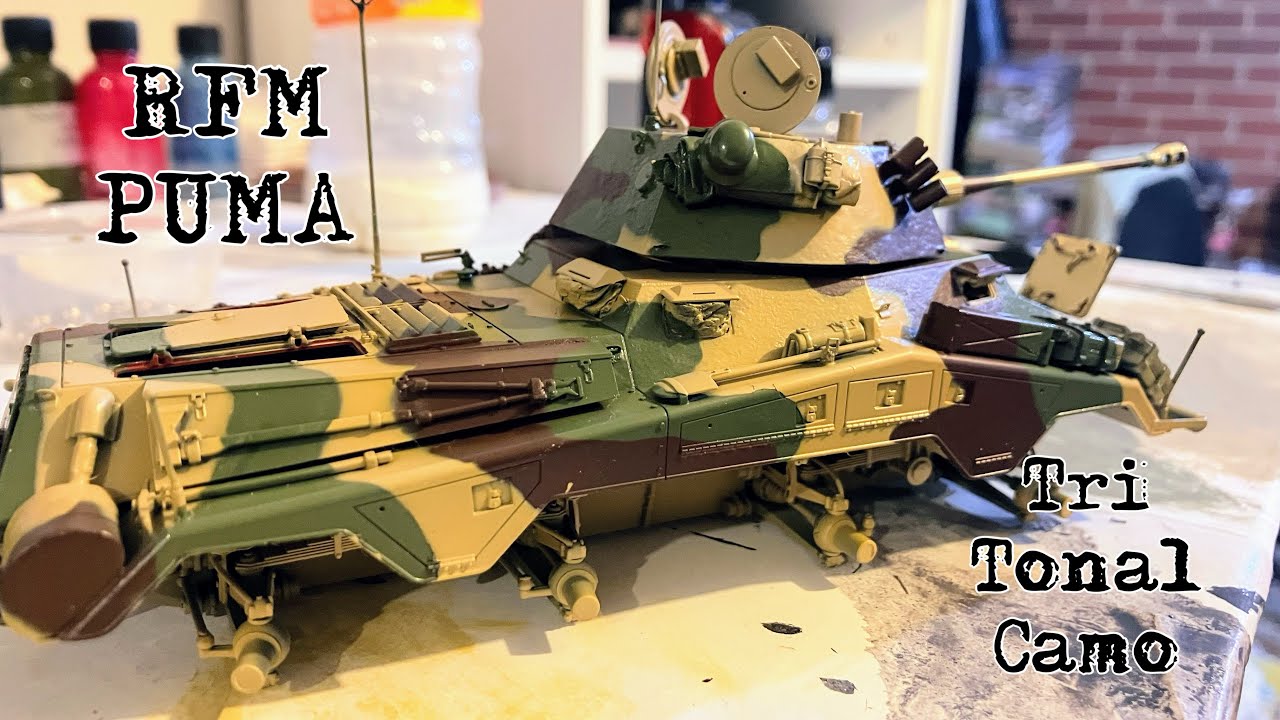 Finishing the build and painting the Camo, RFM PUMA build part 3 Sd.kfz ...