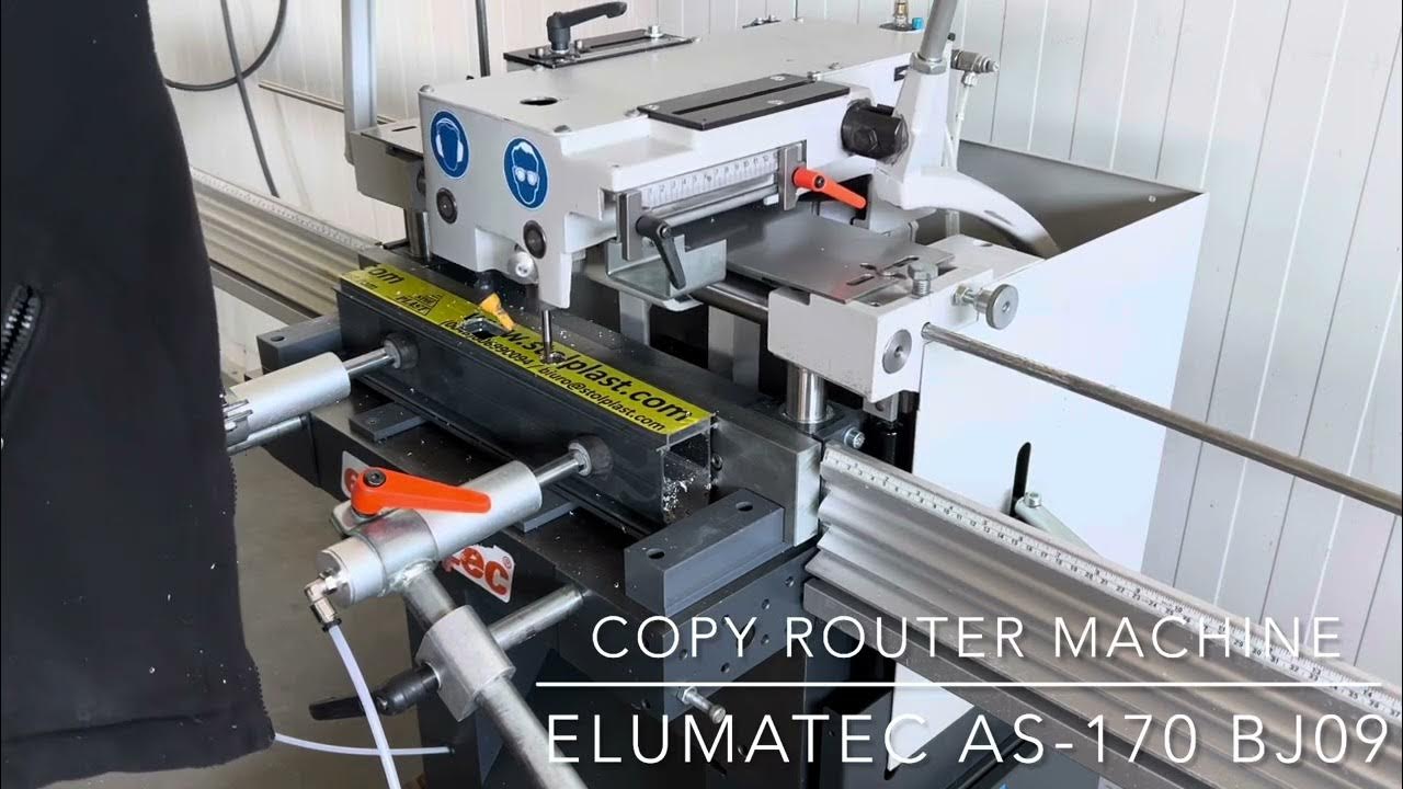Elumatec AS170 Copy Router Machine - YouTube
