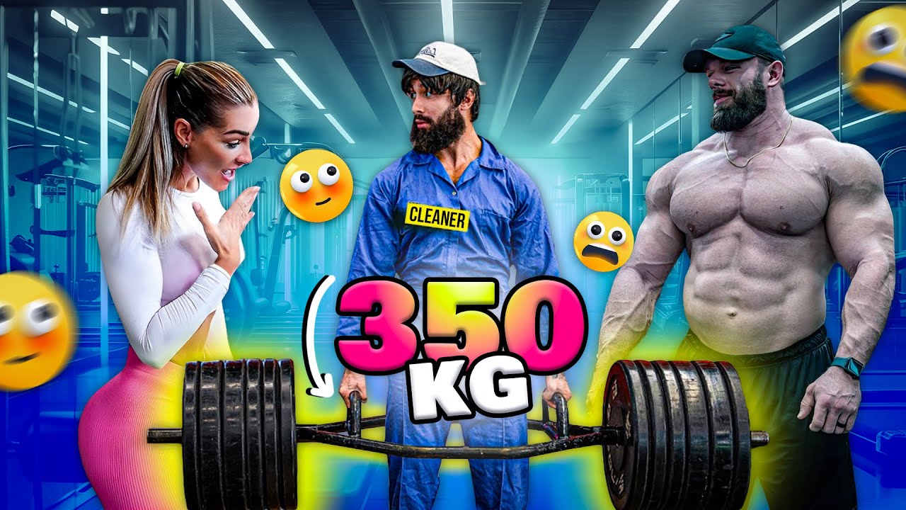 CRAZY CLEANER surprise GIRLS in a GYM prank ft. NOEL DEYZEL 😉Anatoly ...