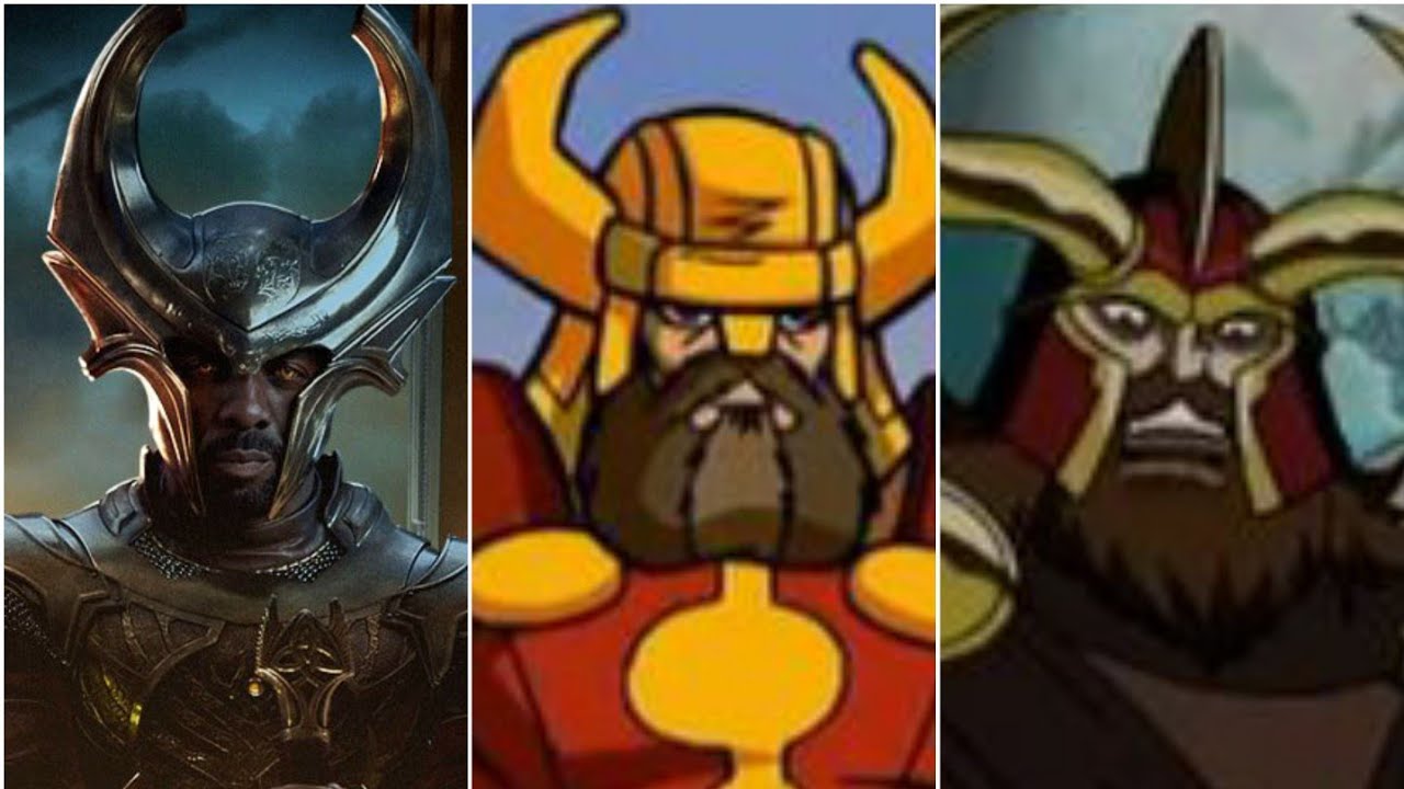 Heimdall Evolution in Cartoons and movies. (2008-2018) (Marvel Comics ...