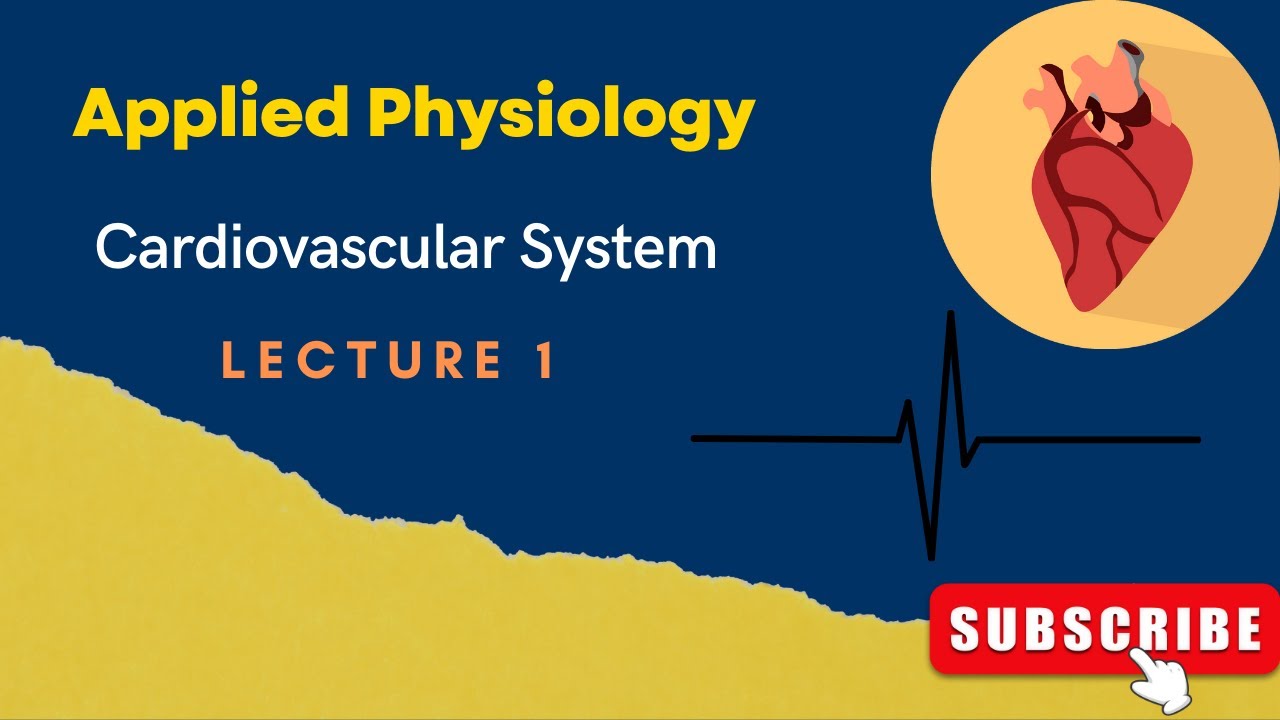 Applied Physiology Cardiovascular System Lecture 1 - YouTube