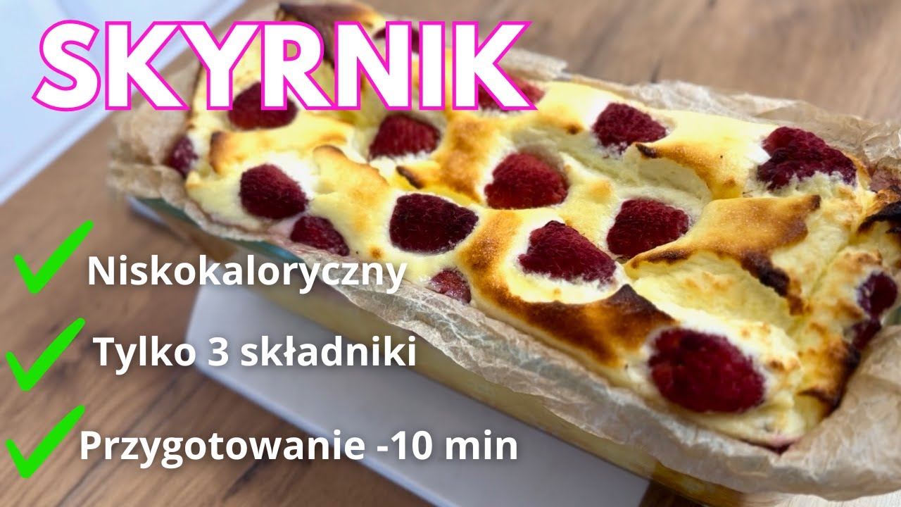 SERNIK ze SKYRA - SKYRNIK (bez mąki) Tylko 3 składniki! - YouTube