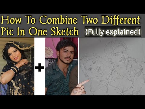 How To Combine Two Different Picture In One Sketch ?? - YouTube