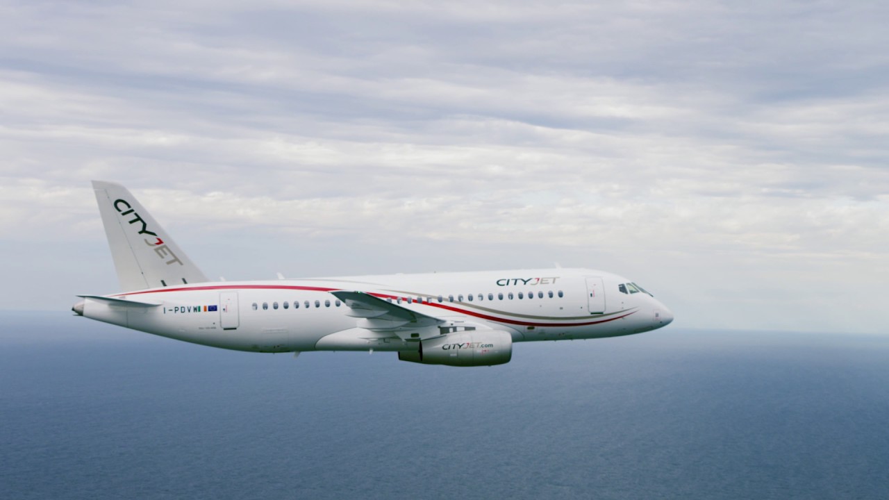 SSJ100 CJ air to air footage - YouTube
