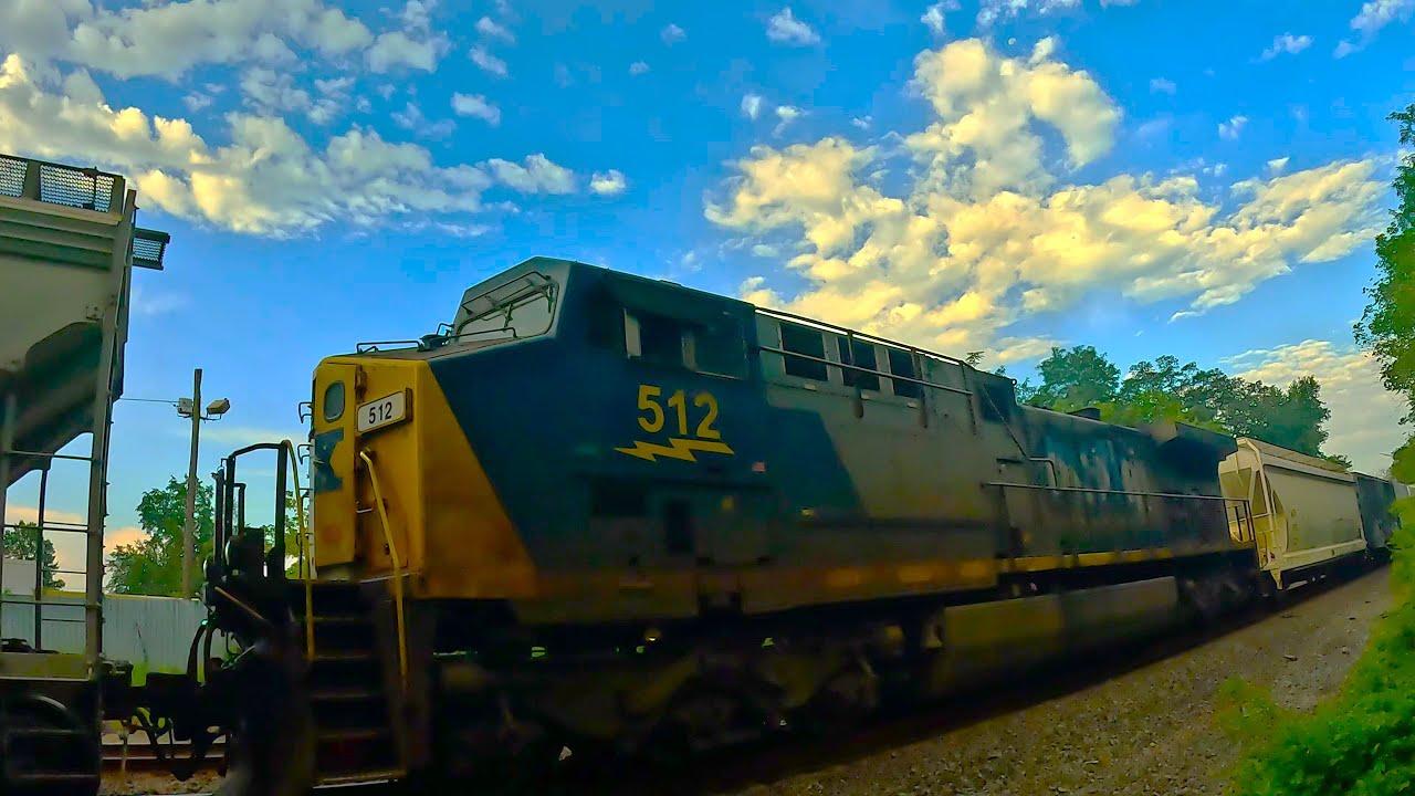 [4K] MEGA CSX Junk Train with Hammered Lookin #AC44CW #512 with the ...