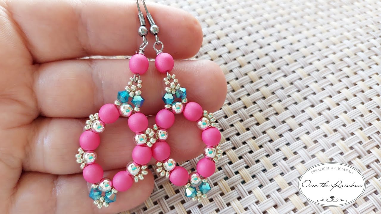 DIY Orecchini con Perle, tutorial orecchini Antonella - YouTube