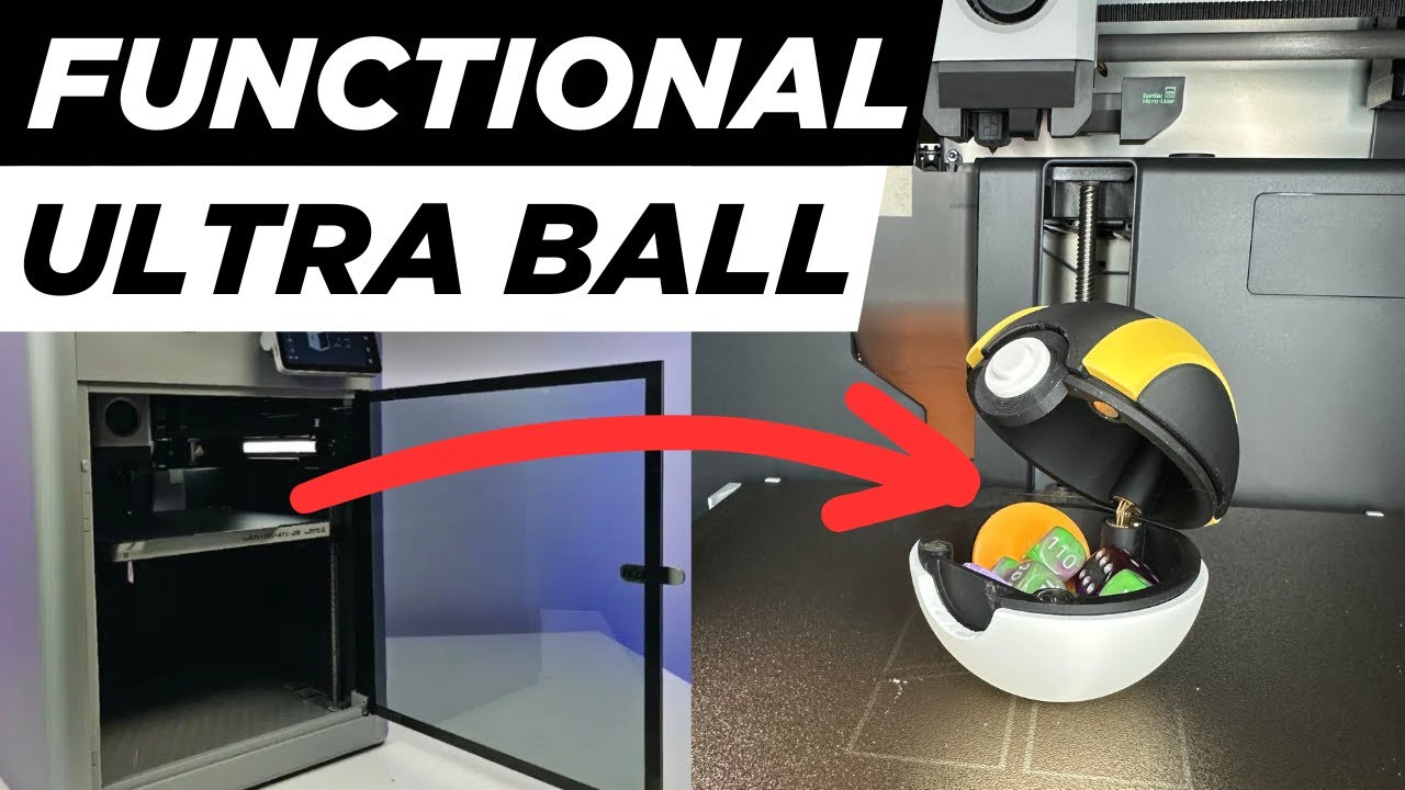 🛠️ I 3D Printed a Functional Ultra Ball from Pokémon! ⚡ - YouTube