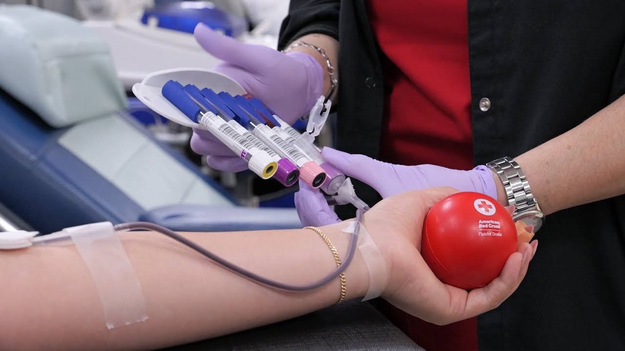 Donating Blood and Platelets at the American Red Cross - YouTube