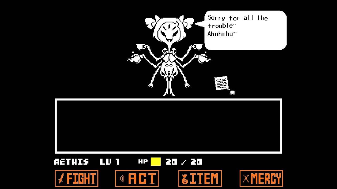 Undertale - Muffet 'battle'...? - YouTube