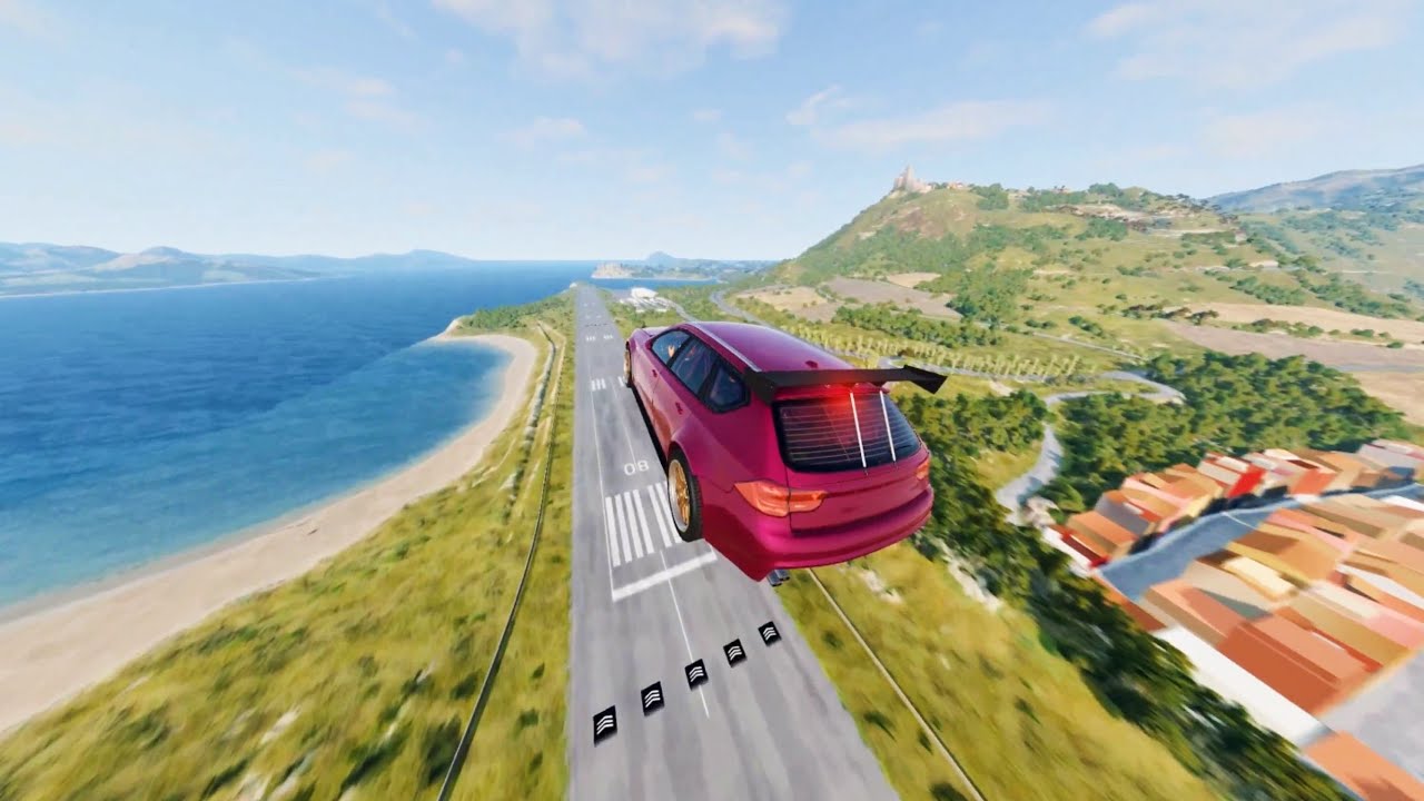 Who can land and stop on the airport runway? #2 - BeamNG Drive - YouTube