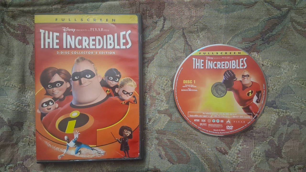 Opening To The Incredibles 2005 Dvd Disc 1 Fullscreen Version Youtube 5343