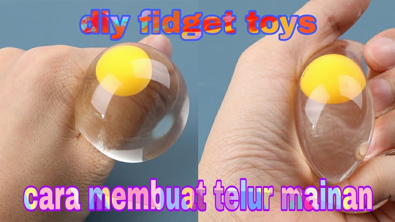 DIY Fidget toys , DIY stress egg , cara membuat telur mainan - YouTube