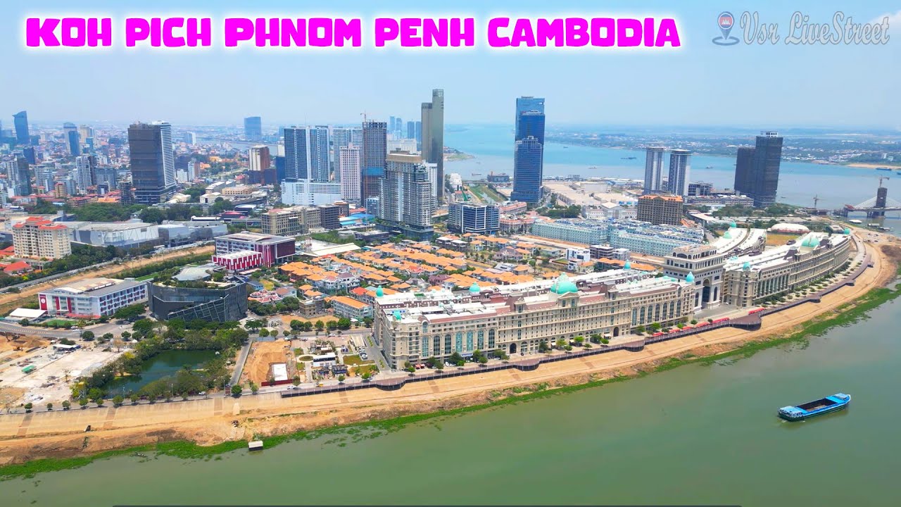 Drove View Koh Pich Phnom Penh City In 2023 From Above - YouTube