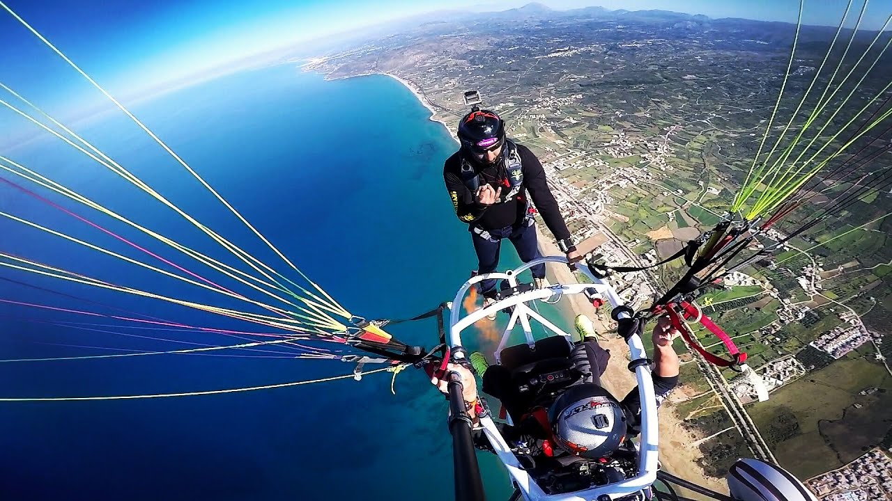 Power FLY team - Skydive in Greece flight crete - YouTube