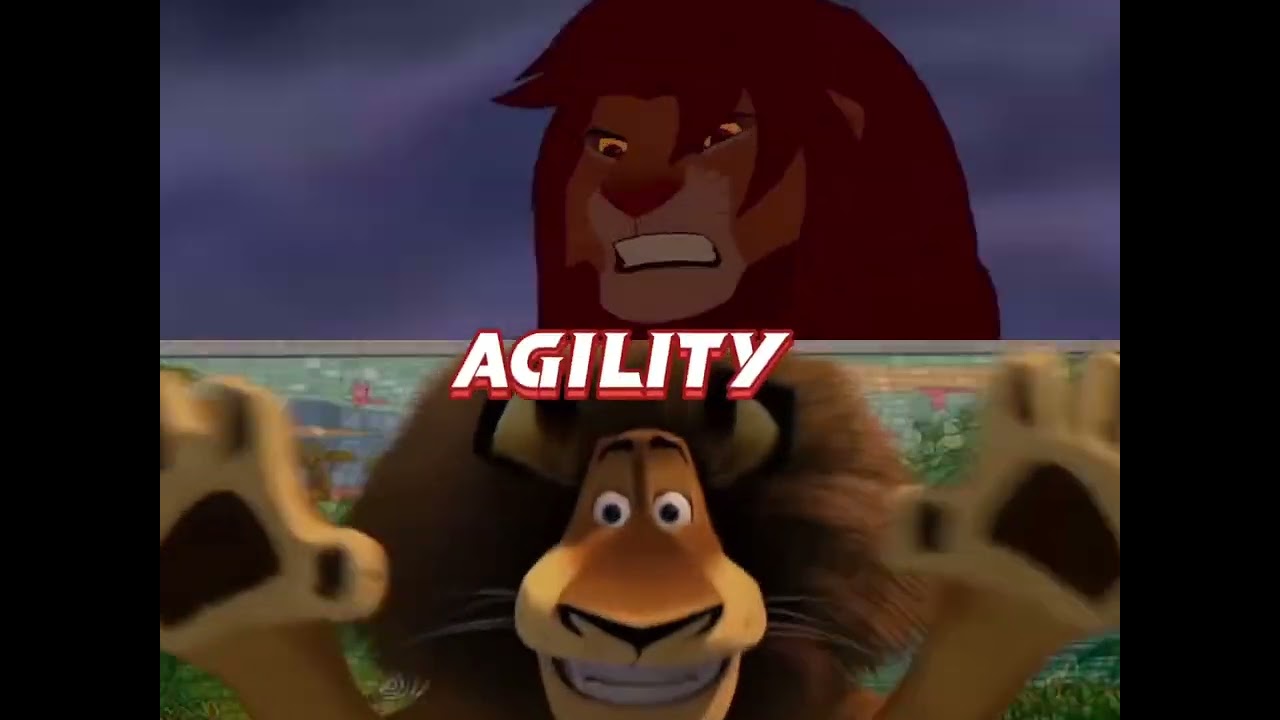 Simba (lion king) vs Alex (Madagascar) - YouTube
