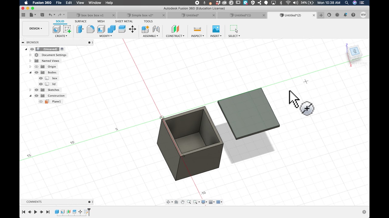 Fusion 360: Build a Box V2 - YouTube