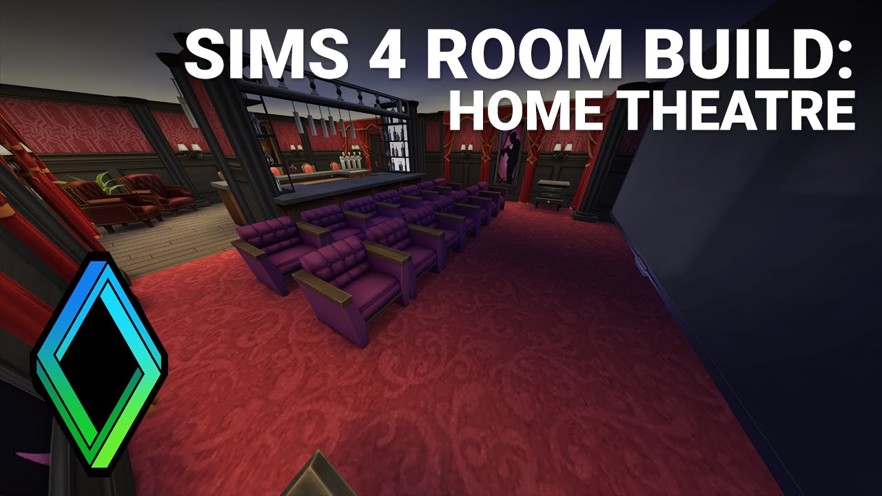 Sims 4 Home Theatre - Room Build - YouTube