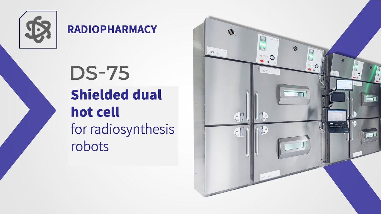 DS-75: Shielded dual hot cell for radiosynthesis robots - YouTube