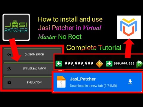 How to install and use Jasi Patcher in Virtual Master - YouTube