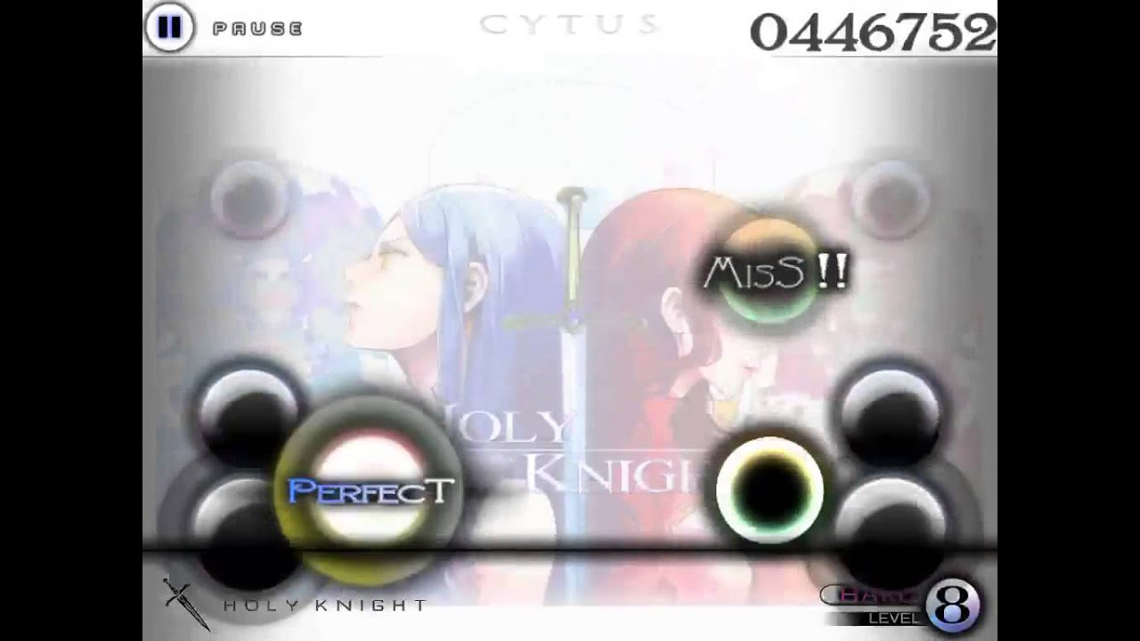 Cytus Gameplay - Holy Knight(Hard) - 841500 - YouTube
