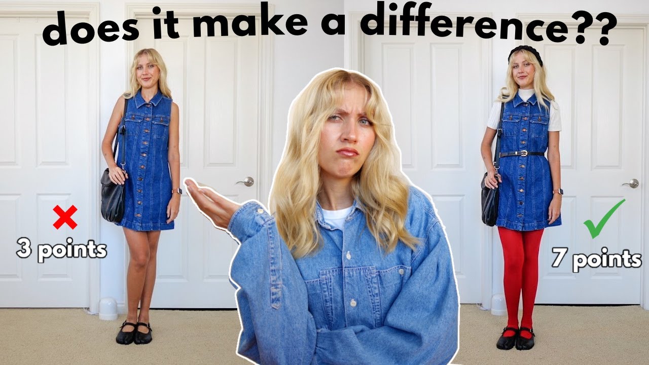 trying the TikTok 7 point outfit method to make my style BETTER (is it ...