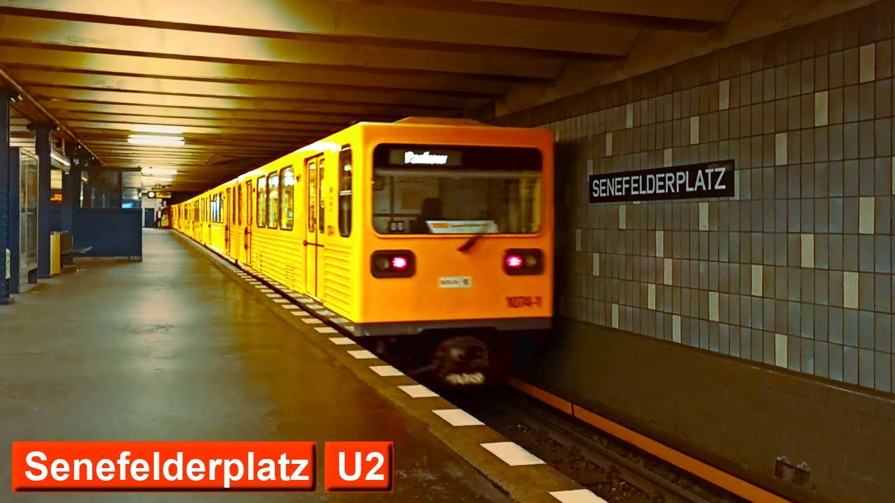 Senefelderplatz | Line U2 : Berlin U-Bahn ( BVG GI/1E - HK ) - YouTube