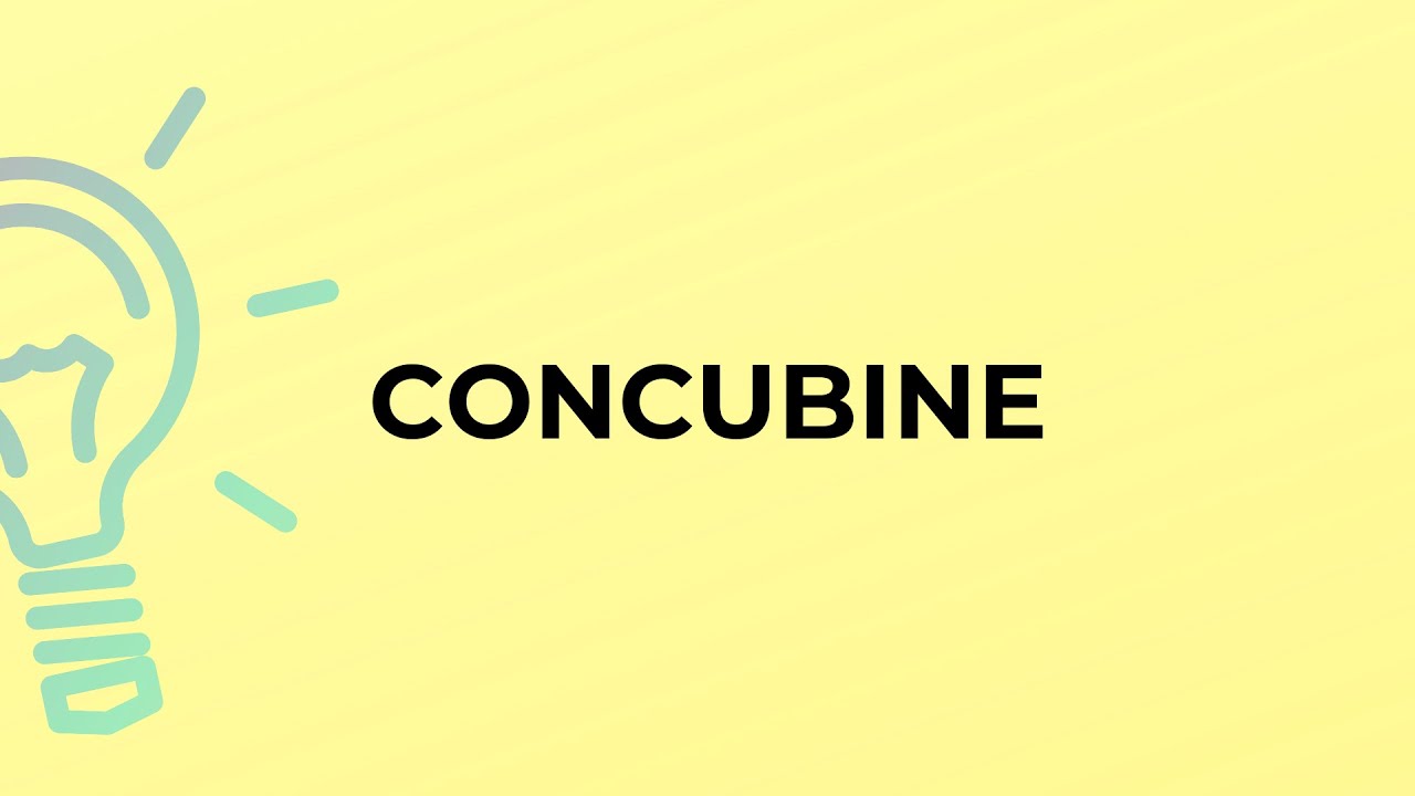 What is the meaning of the word CONCUBINE? - YouTube
