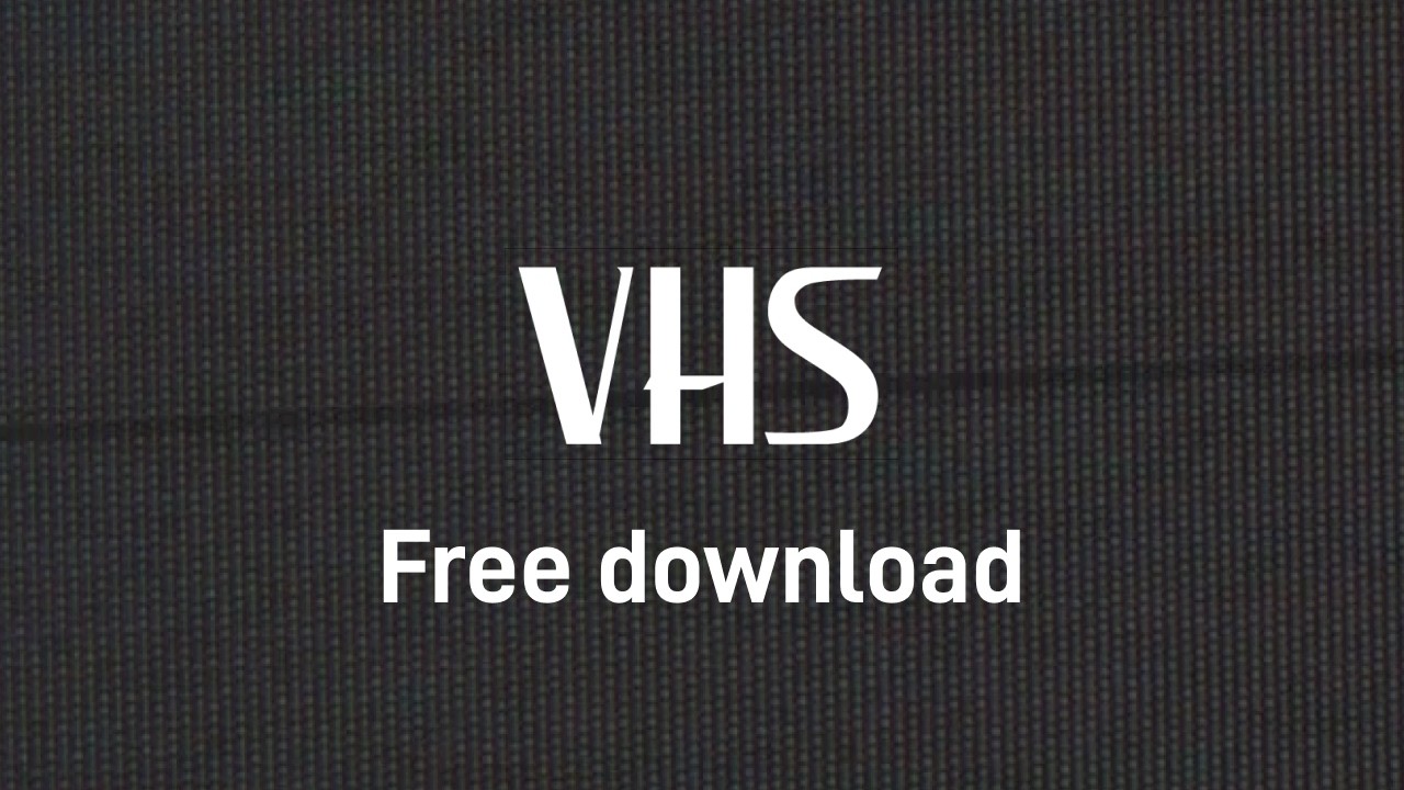 Real VHS overlay effect for video (Free download) - YouTube