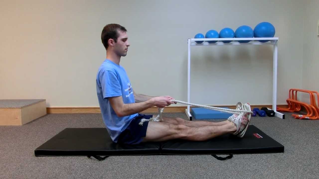 Upper calf stretch - YouTube