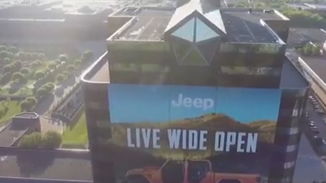 Aerial view of Chrysler Headquarters - YouTube