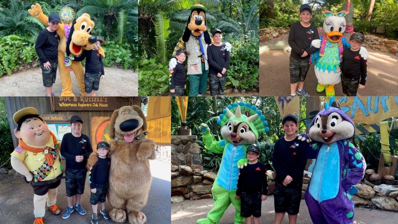 Meeting Dug & Russell from Up Pluto Goofy Chip N Dale Animal Kingdom ...