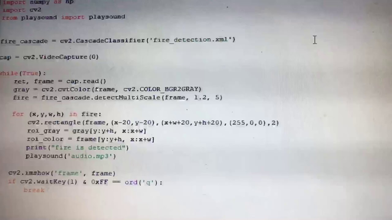 FIRE DETECTION(Computer Vision) - YouTube