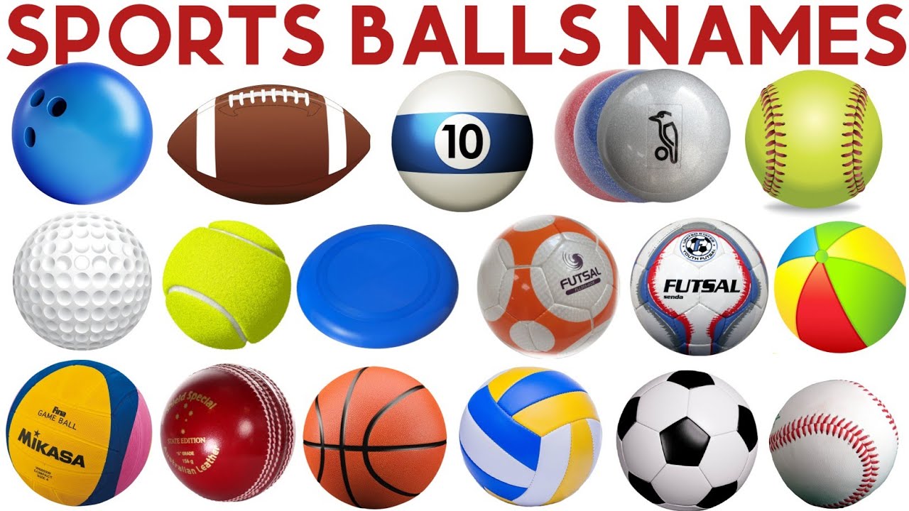 Sports Balls Names in English | Learn Sports Balls For Kids ⚽🎾 - YouTube