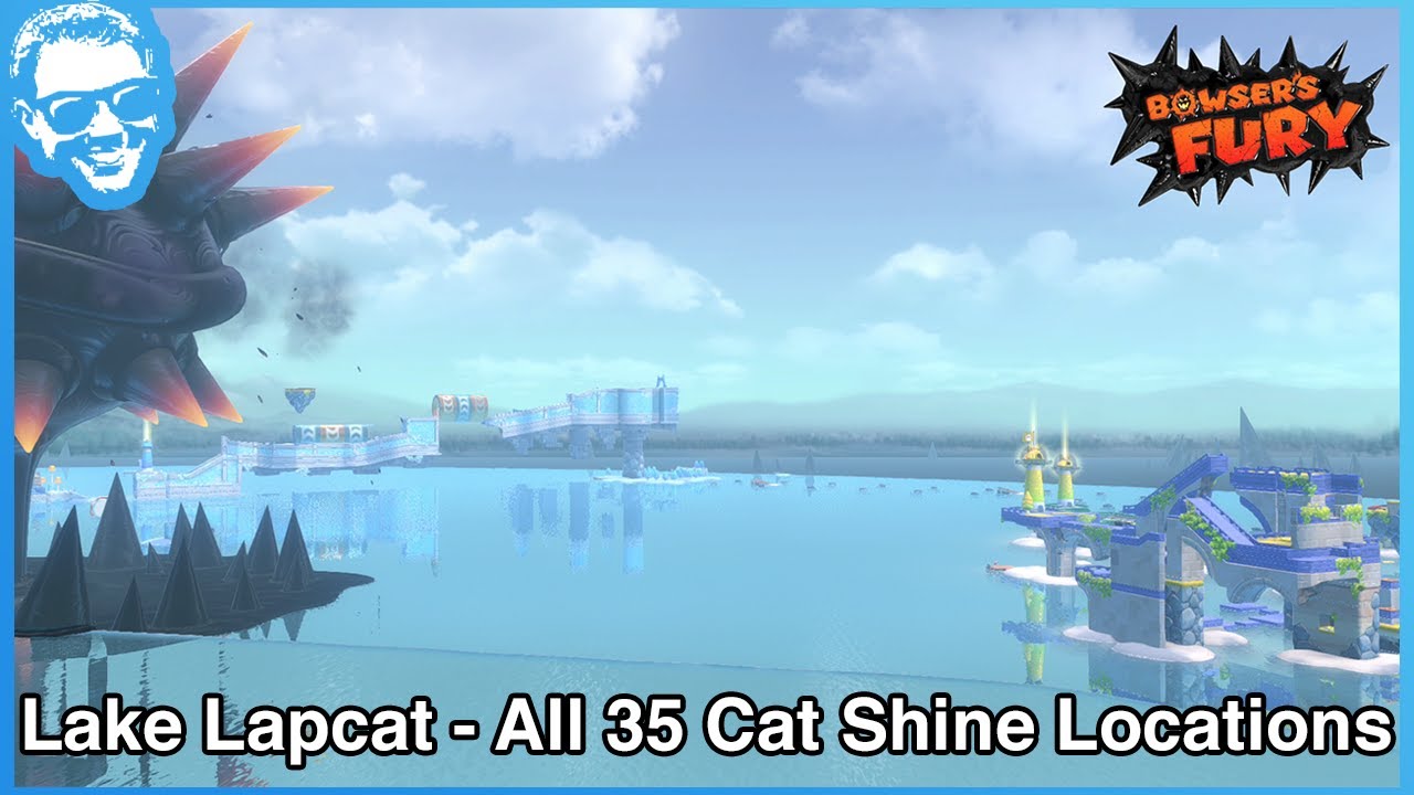 Lake Lapcat - All 35 Cat Shine Locations Guide - Bowser's Fury - YouTube
