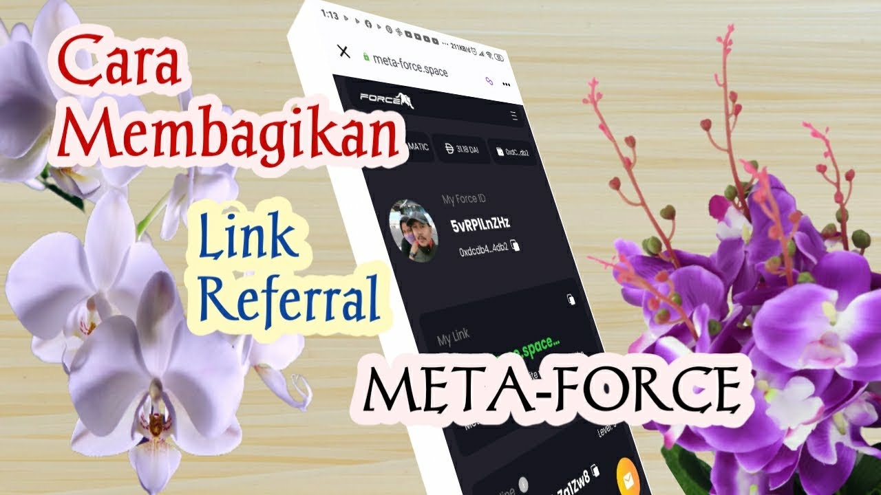 CARA MEMBAGIKAN LINK REFERRAL META-FORCE - YouTube