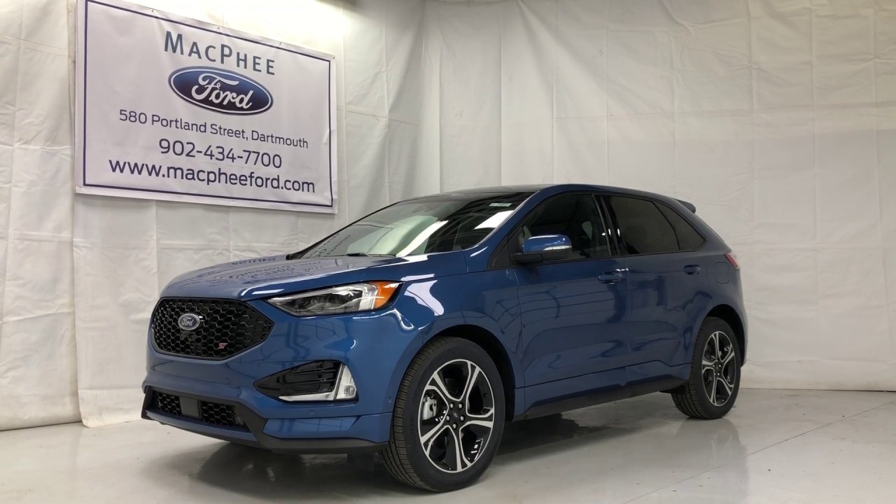 Performance Blue 2019 Ford Edge ST - MacPhee Ford - YouTube