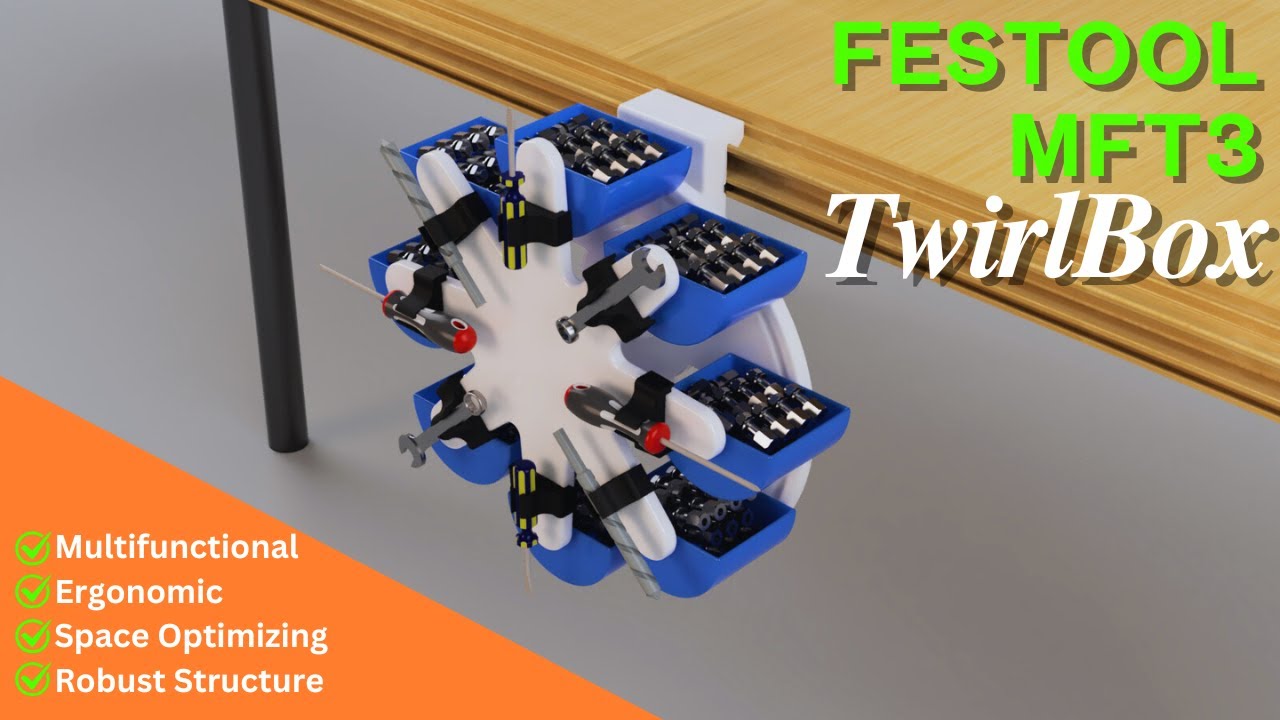 MFT 3 TwirlBox - Ergonomic & Space-Smart MultiPurpose Tool Box ...