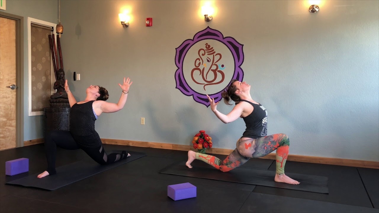 All levels Yoga Session with Bindi instructor Christina and Shanah ...