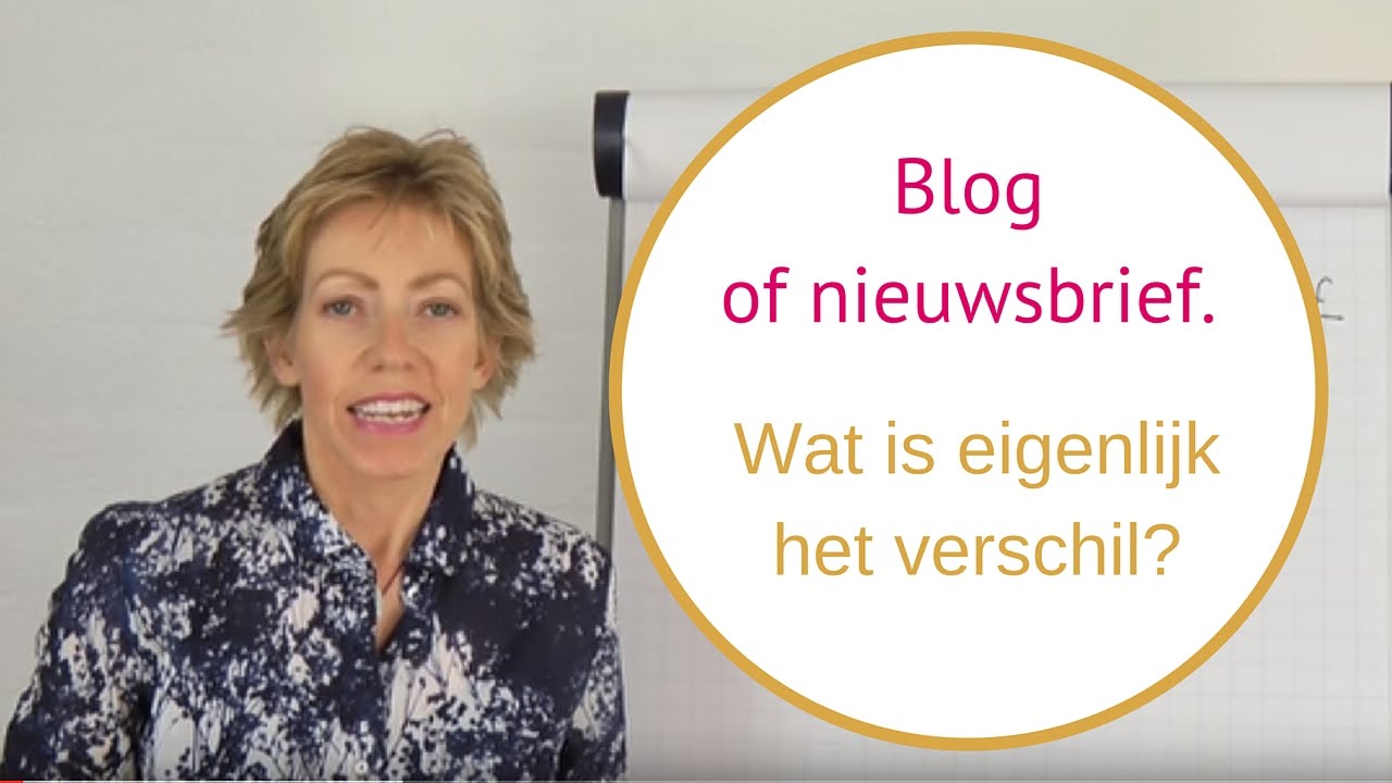 Wat is een blog? Wat is een nieuwsbrief? En wat is het verschil? - YouTube