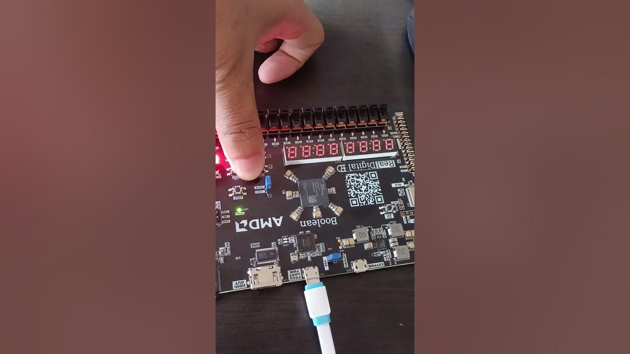 FPGA Boolean board Programming RGB LED Glowing #fpga #led #xilinix #AMD #VERILOG - YouTube