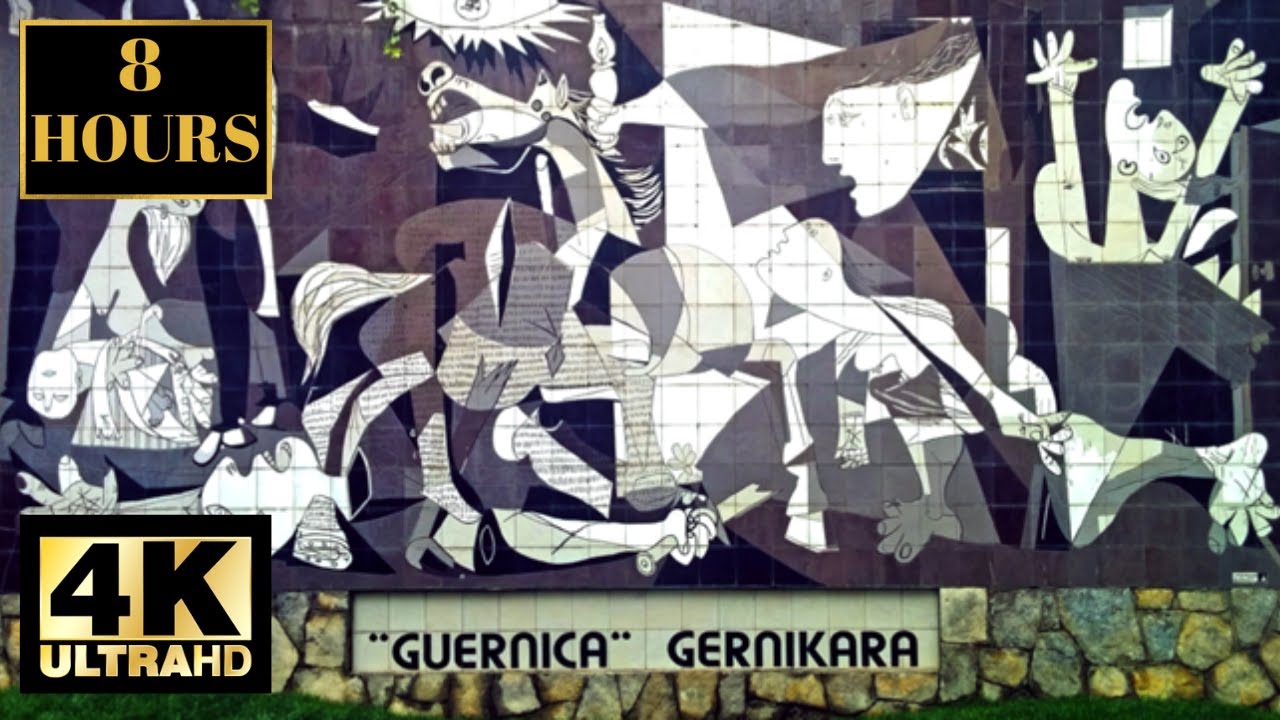 Famous Art Painting Guernica 1937 by Spanish artist Pablo Picasso 4K 8 ...