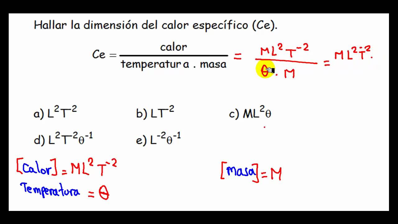 Ecuaciones Dimensionales - Principio de Homogeneidad - fisica ...