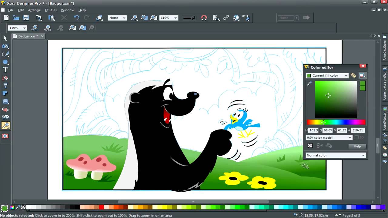 Cartooning with Xara Designer Pro 7 and Wacom Cintiq 12WX - YouTube