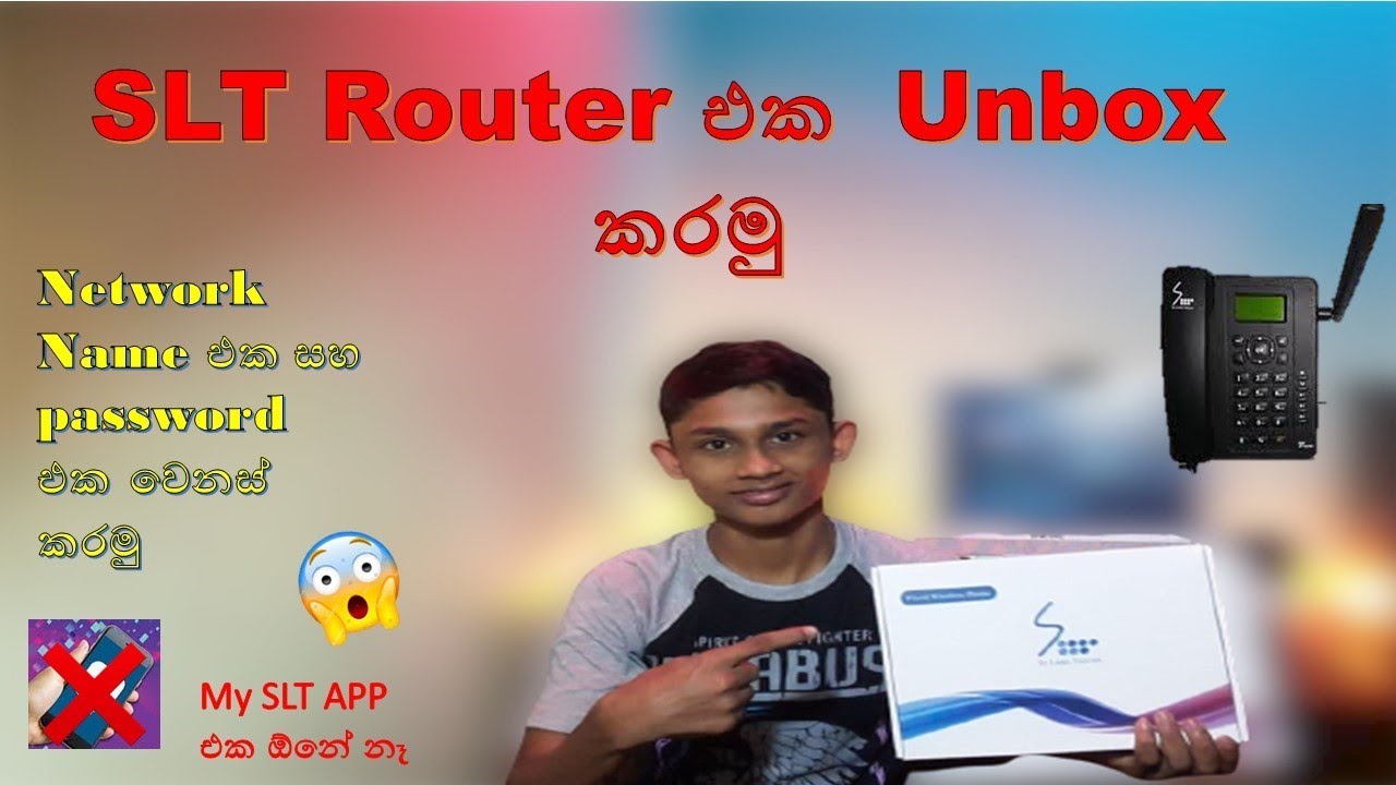 Slt 4G router | 2021 best router | best router on srilanka | change ...