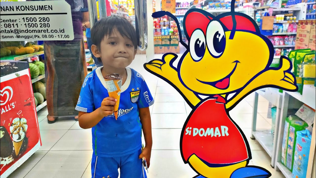 drama beli eskrim cornetto makan di tempat si domar - YouTube