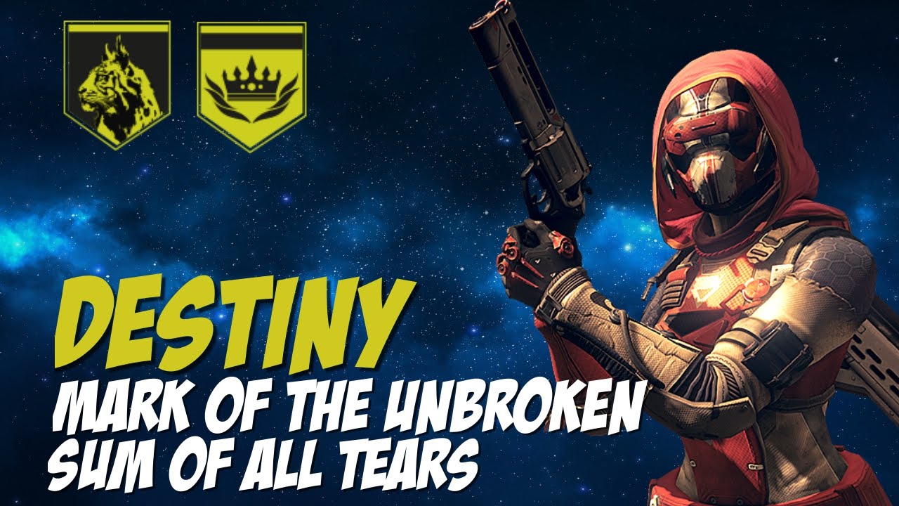 Destiny: "Mark of The Unbroken & Sum of All Tears Medal" - "Crucible ...
