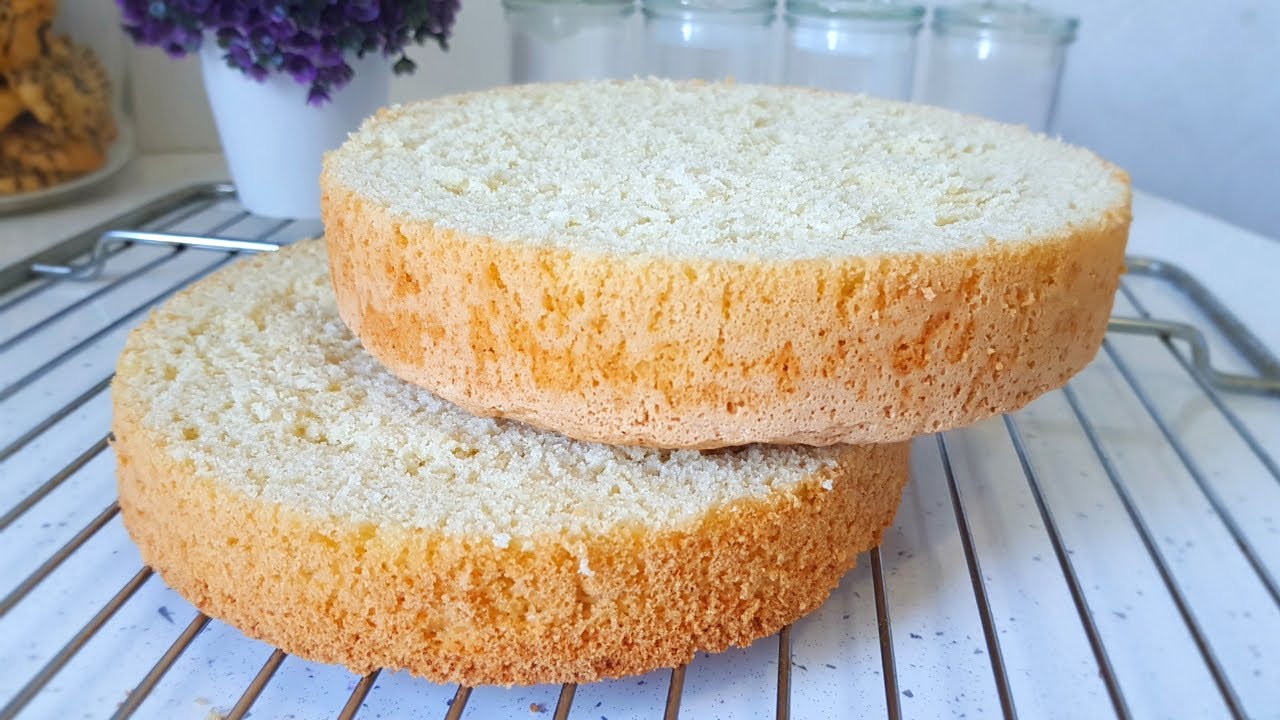 White Chocolate Sponge Cake Recipe - YouTube