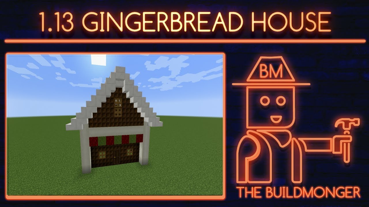 Minecraft 1.13 - How To Build a Gingerbread House! - YouTube