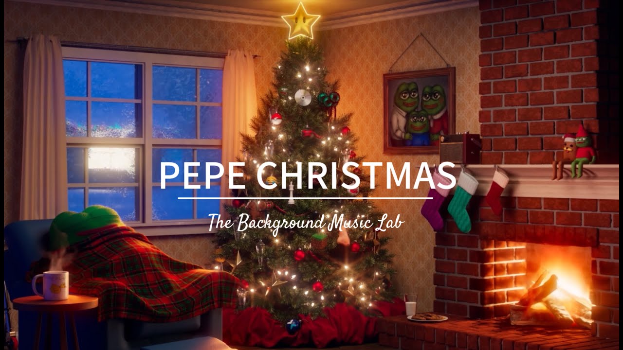 Pepe The Frog sleeping by the fireplace on Christmas Eve - sleep music ...